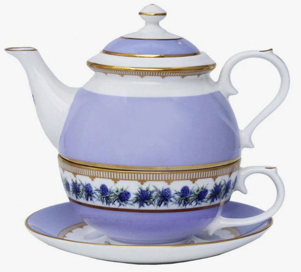 CoM - Shell Garden Floral - Thistle Lilac - Tea for One – The East ...